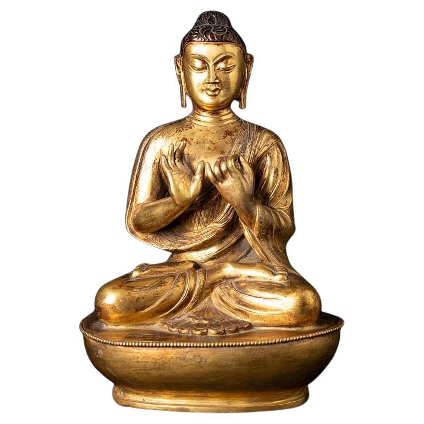 Old bronze Nepali Buddha statue from Nepal For Sale at 1stDibs