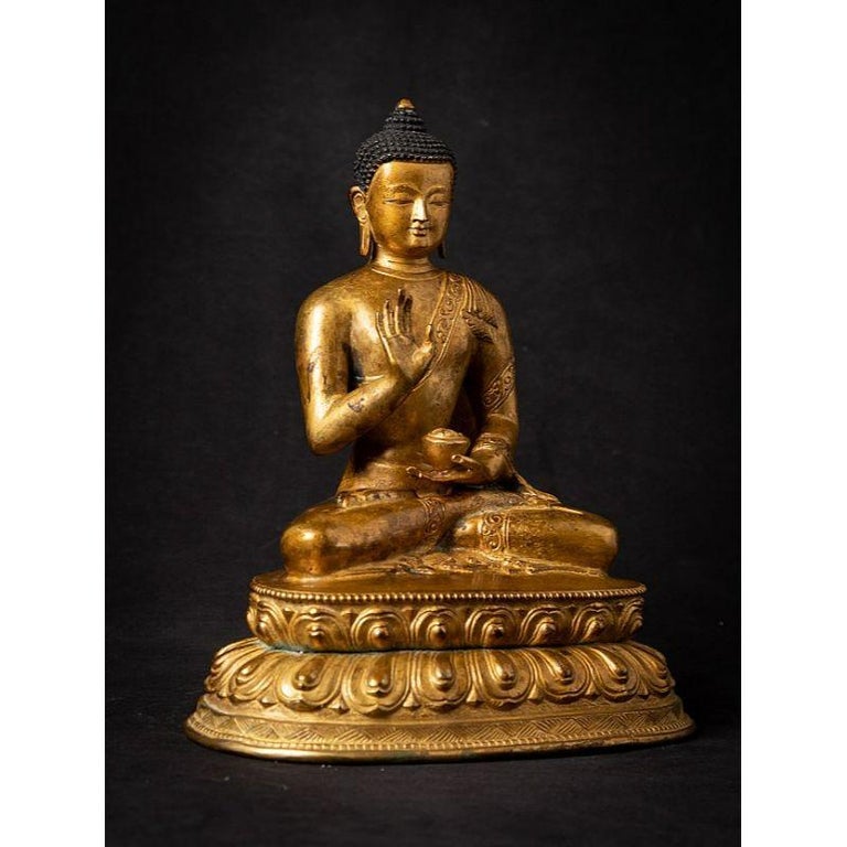 Old bronze Nepali Buddha statue from Nepal Original Buddhas For Sale at ...