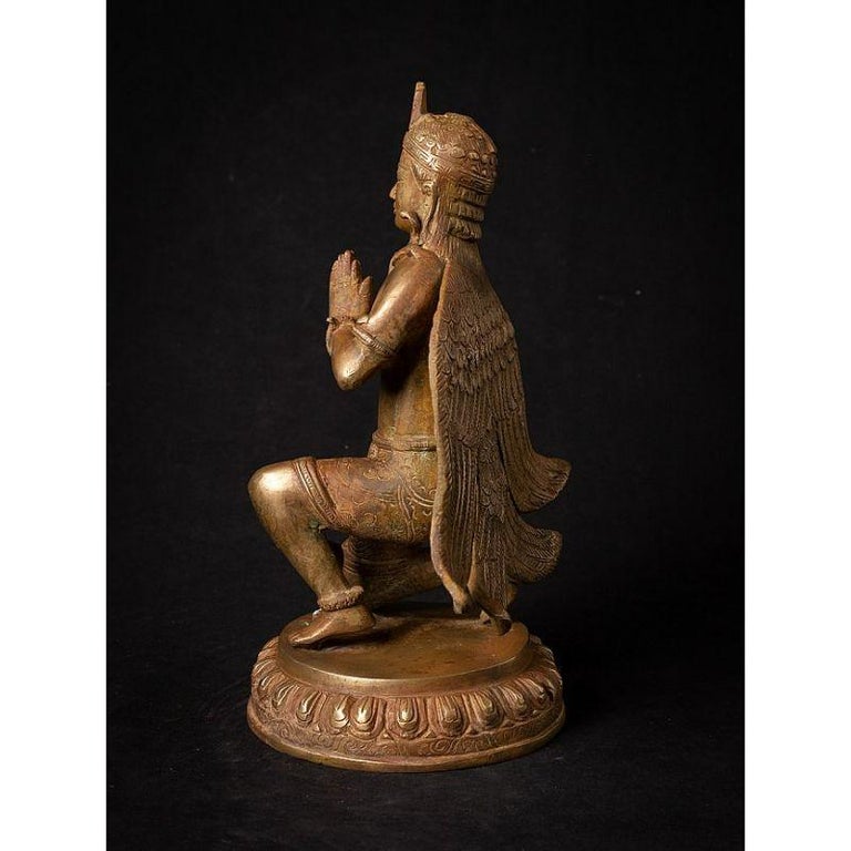 Old Bronze Nepali Garuda Statue from Nepal For Sale at 1stDibs