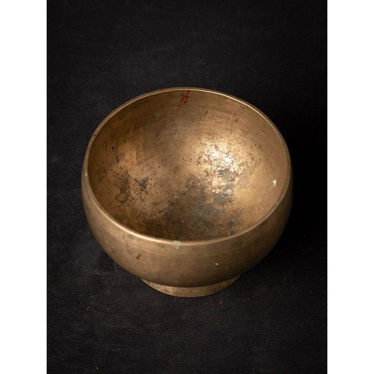 Old Bronze Nepali Naga Singing Bowl from Nepal For Sale at 1stDibs