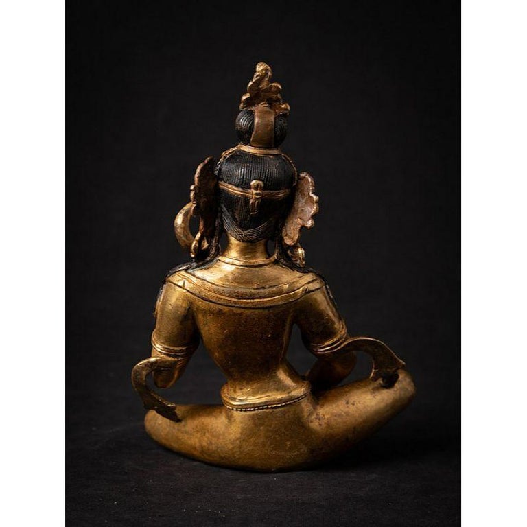 Old Bronze Nepali Saraswati Statue from Nepal For Sale at 1stDibs