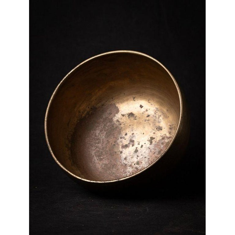 Old Bronze Nepali Singing Bowl from Nepal For Sale at 1stDibs