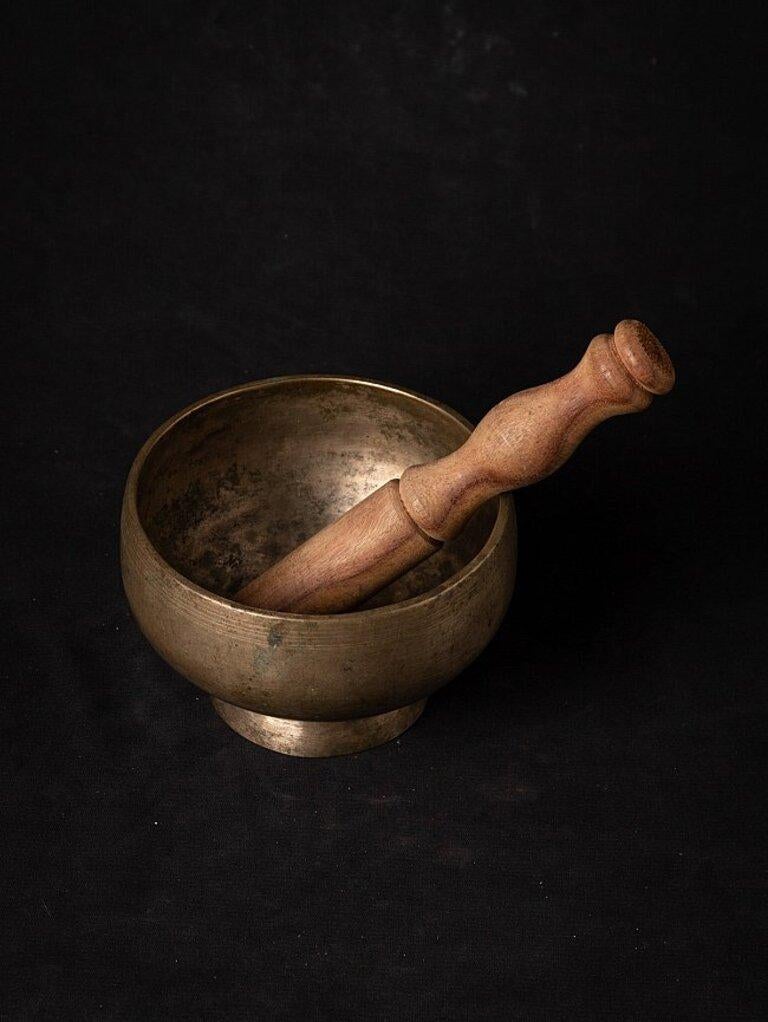 Old Bronze Nepali Singing Bowl from Nepal For Sale at 1stDibs