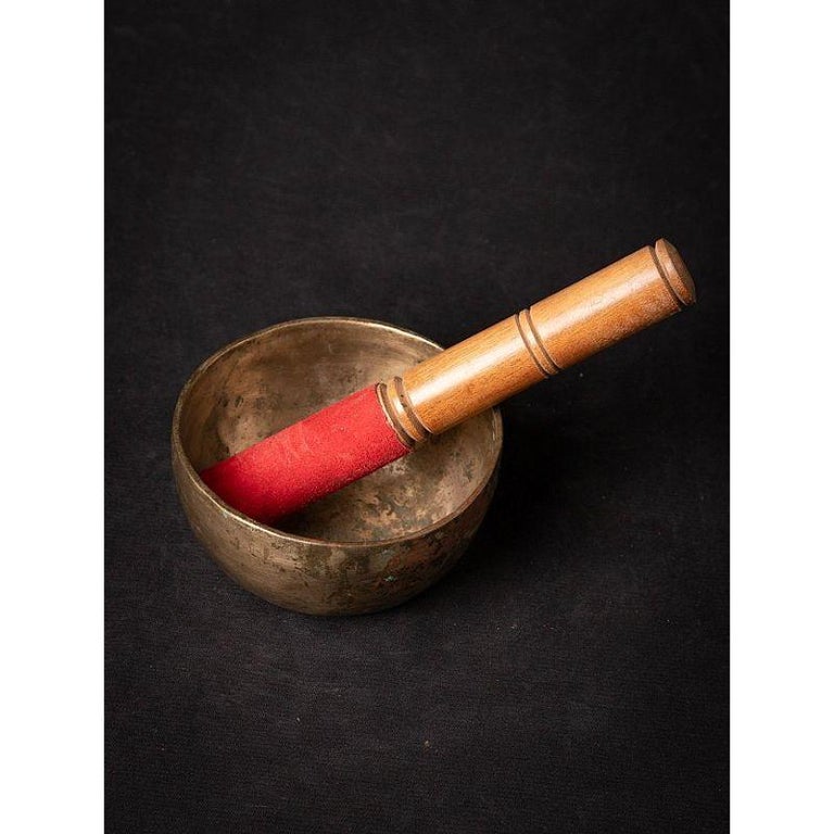 Old Bronze Nepali Singing Bowl from Nepal Original Buddhas For Sale at ...