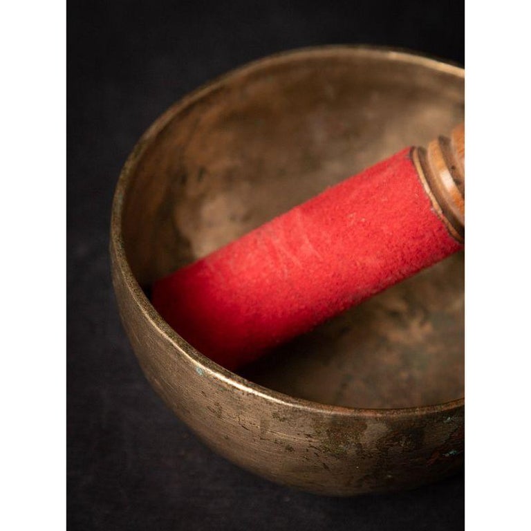 Old Bronze Nepali Singing Bowl from Nepal Original Buddhas For Sale at ...