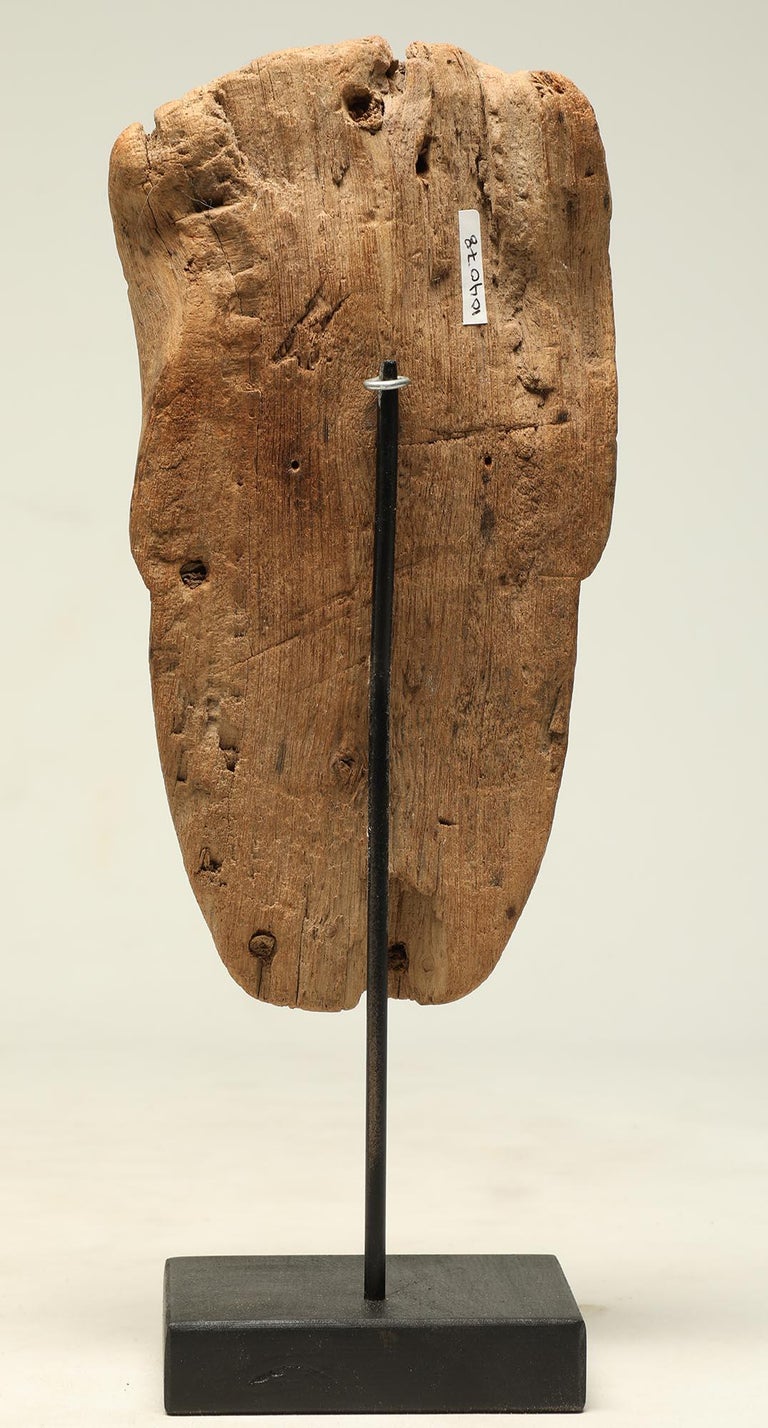 Old Cedar Wood Sweet Refined Egyptian Mummy Mask For Sale at 1stDibs