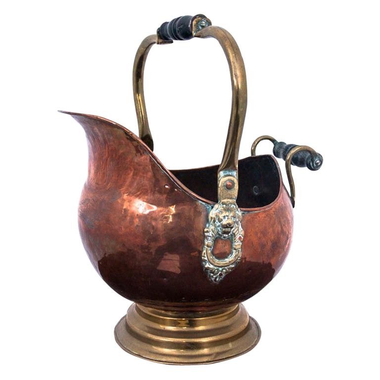 Old Copper Bucket Vessel, Pot at 1stDibs