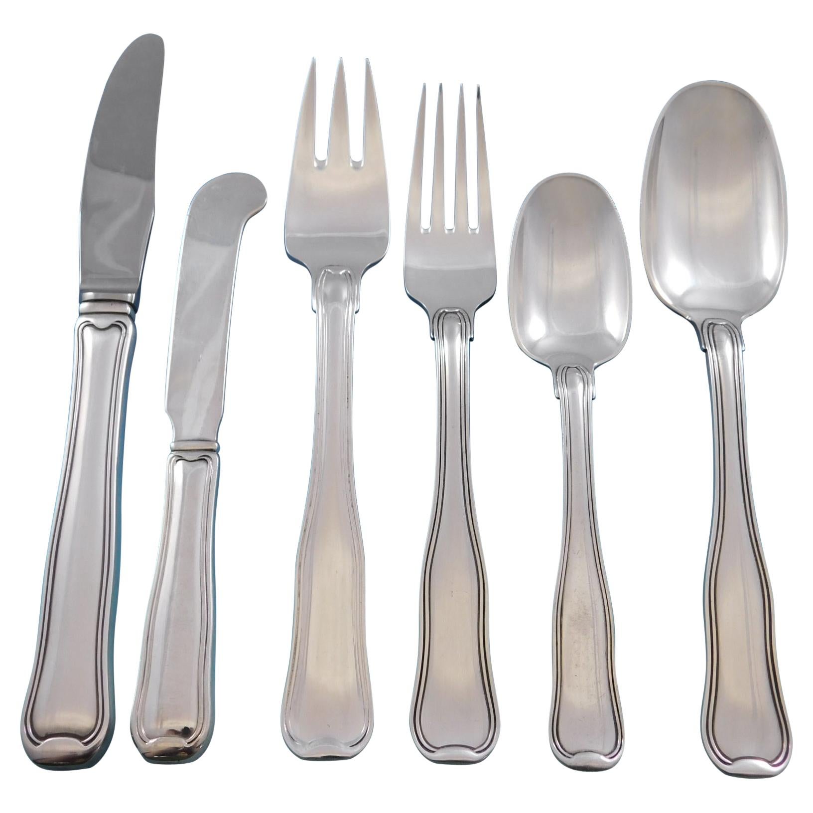 Scroll Georg Jensen Sterling Silver Flatware Set Service Lg European ...