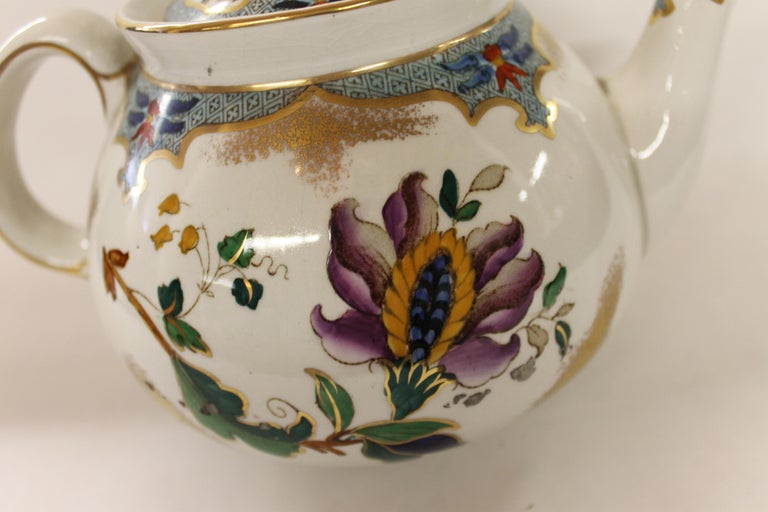 Old English Booth's Earthenware Hand Painted "Peacock" Motif Teapot ...
