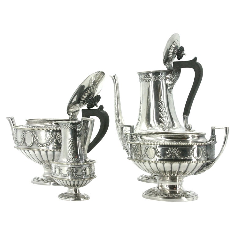 Old English Sheffield Serving Coffee/Tea Set For Sale at 1stDibs