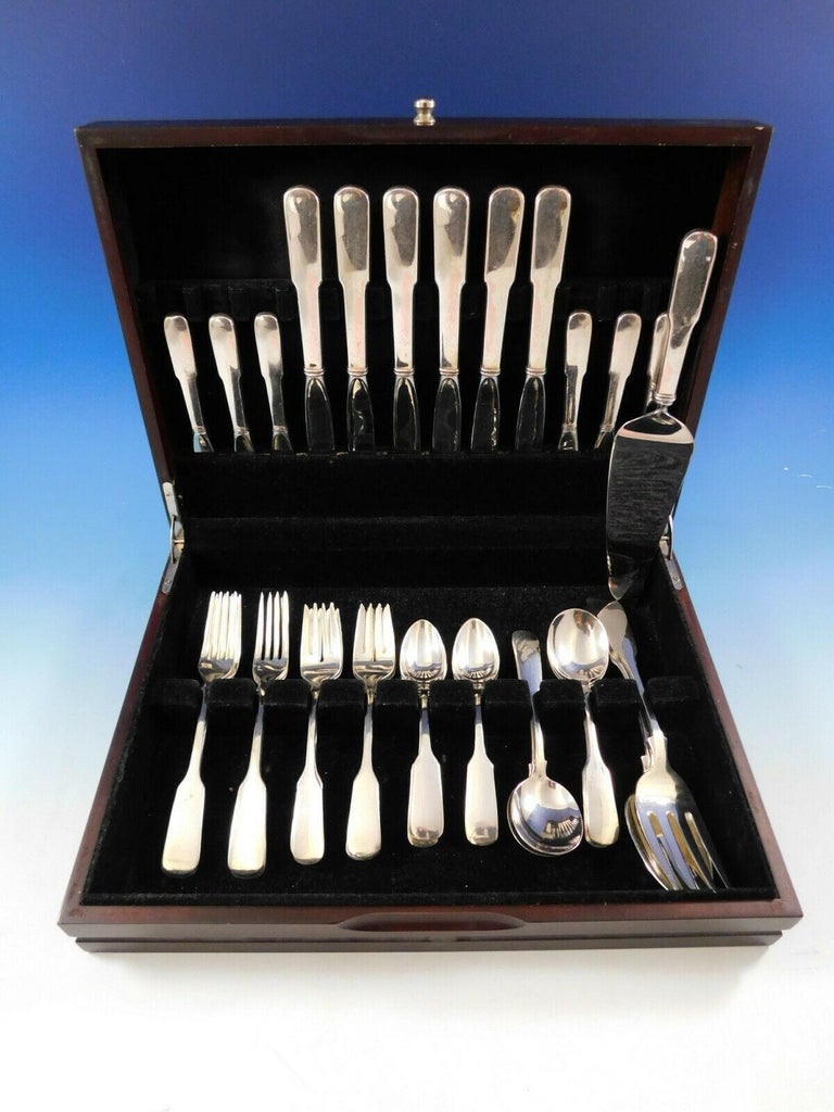 Old English Tipt by Gorham Sterling Silver Flatware Set Service 39 ...