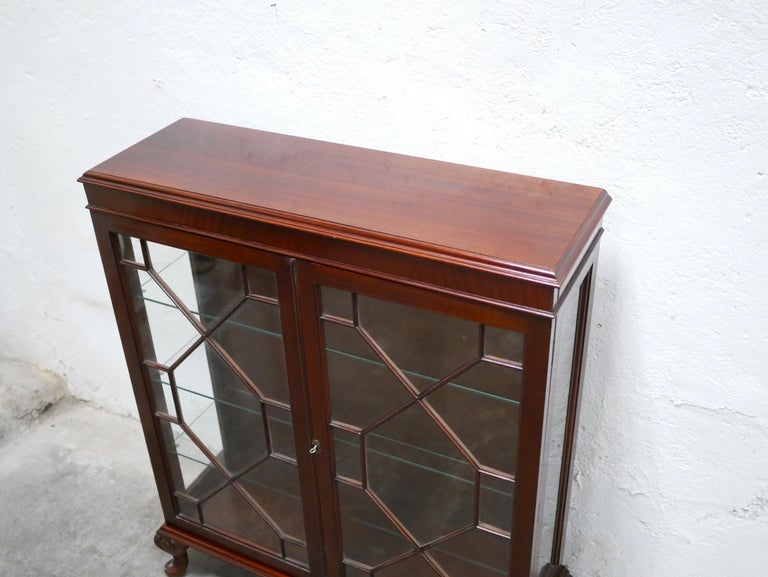 Old English Wooden Showcase For Sale at 1stDibs