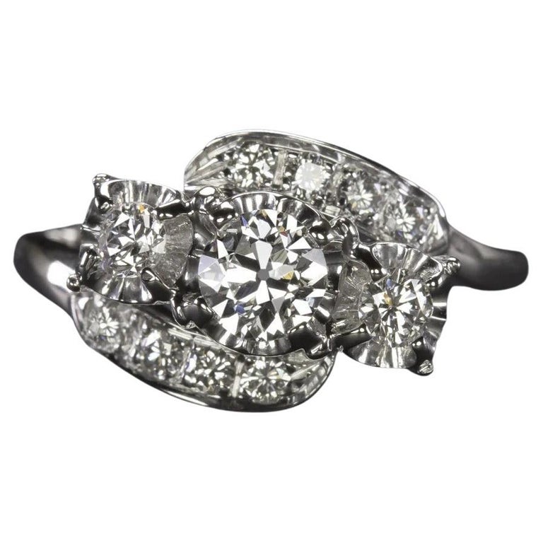 Old European Antique Vintage Diamond Ring For Sale at 1stDibs