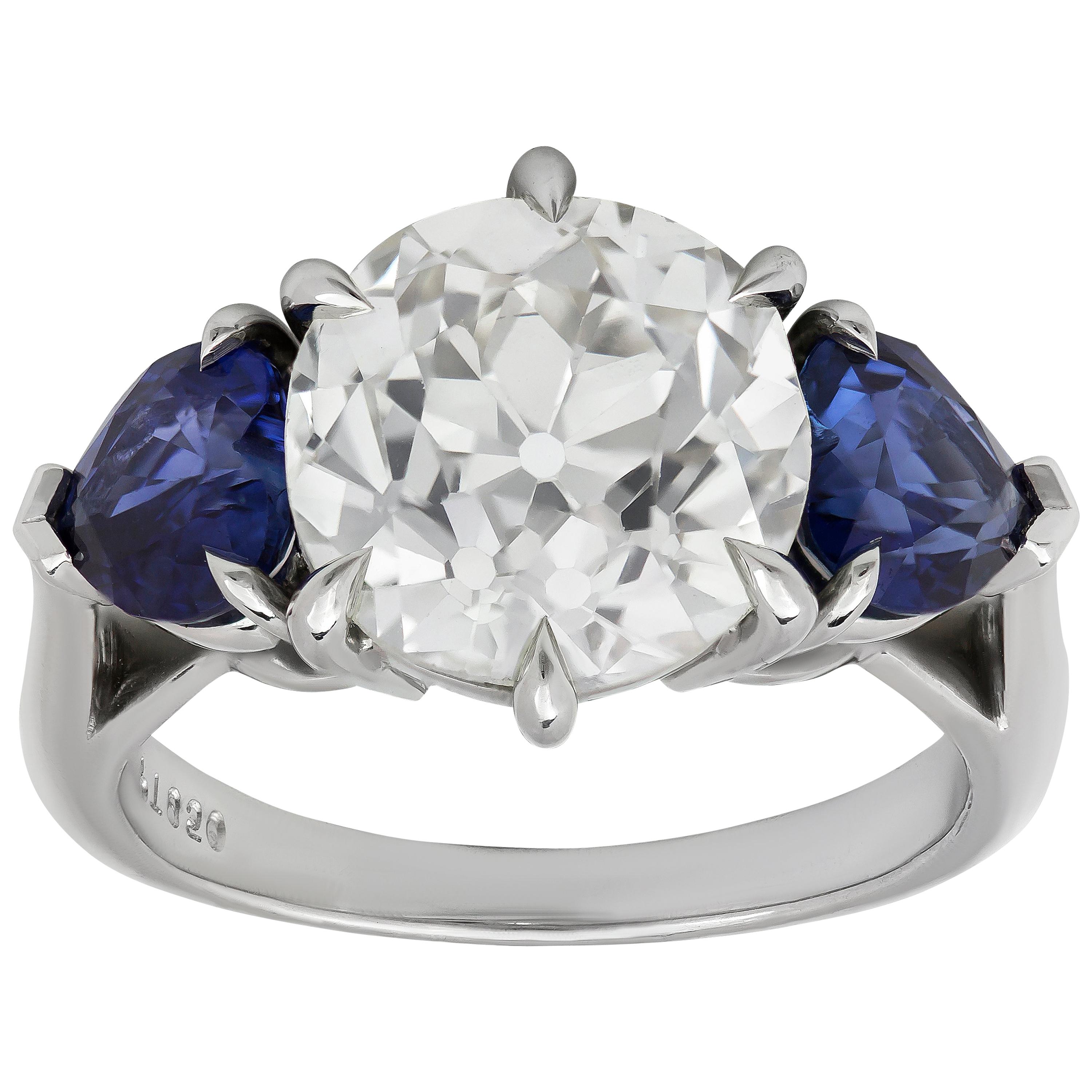 Rare 5-Stone Art Deco Old European Cut Diamond Platinum Ring at 1stDibs ...