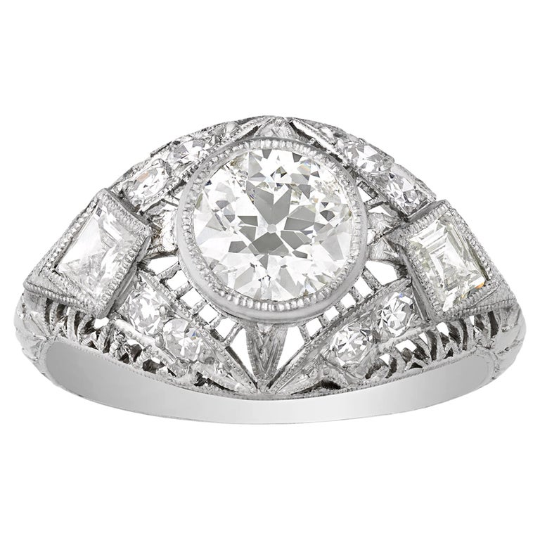 Old European-Cut Diamond Ring For Sale at 1stDibs