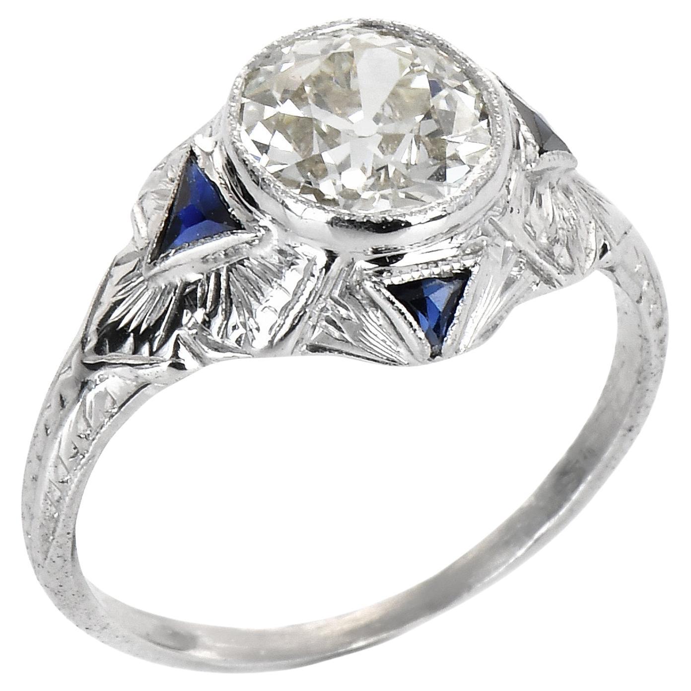 Important Medieval Octahedron Cut Sapphire and Gold Ring at 1stDibs