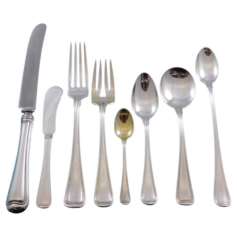 Old French by Gorham Sterling Silver Flatware Set for 12 Service 102 ...