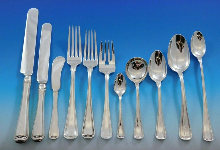 Old French, Gorham Sterling Silver Flatware Set for 12 Service 217 ...