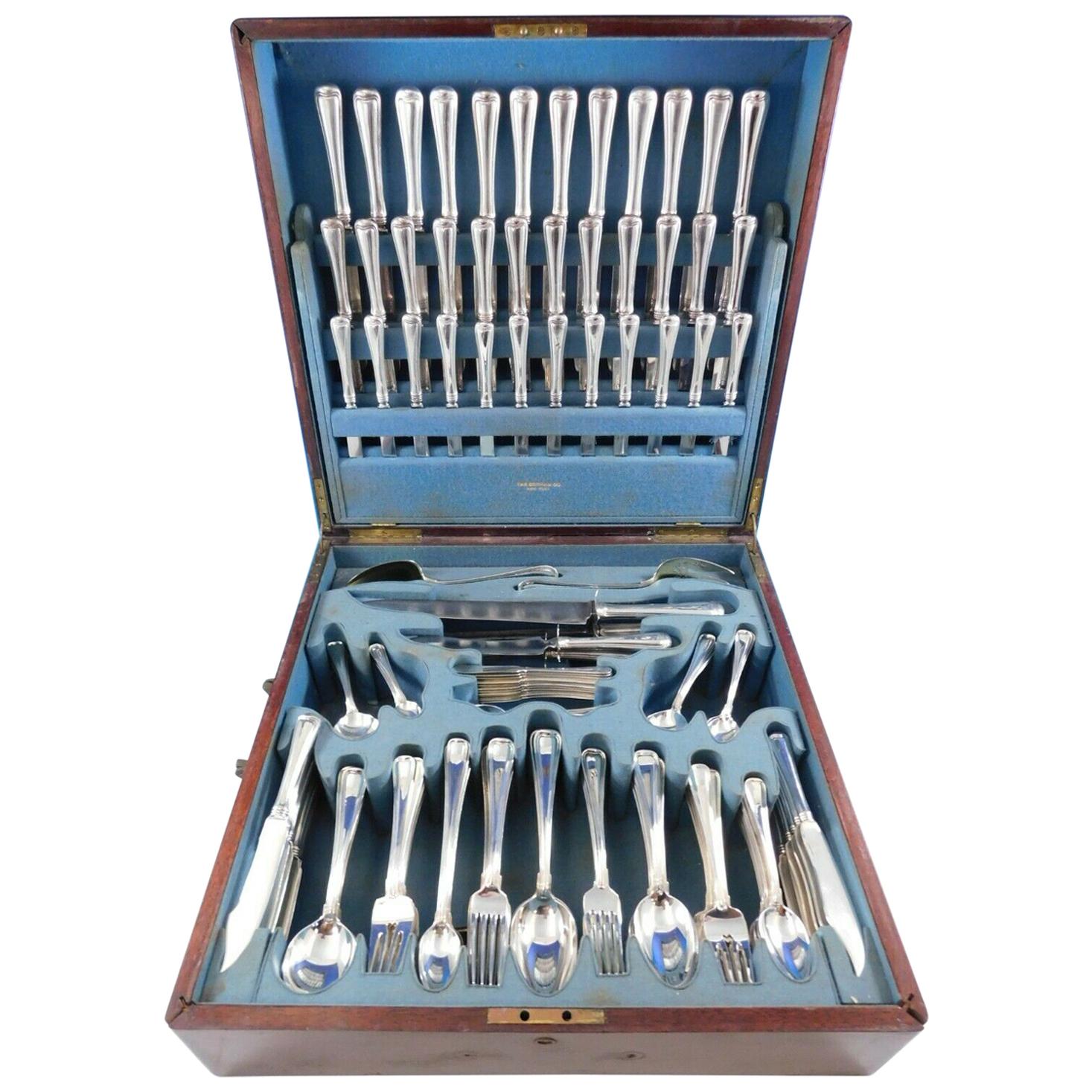Old French, Gorham Sterling Silver Flatware Set for 12 Service 217 ...