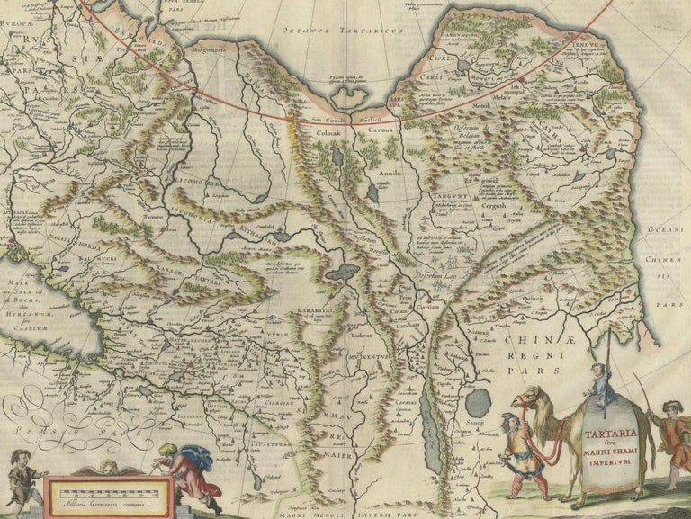 Old Genuine Antique Map of Tartary in the Russian Far East For Sale at ...