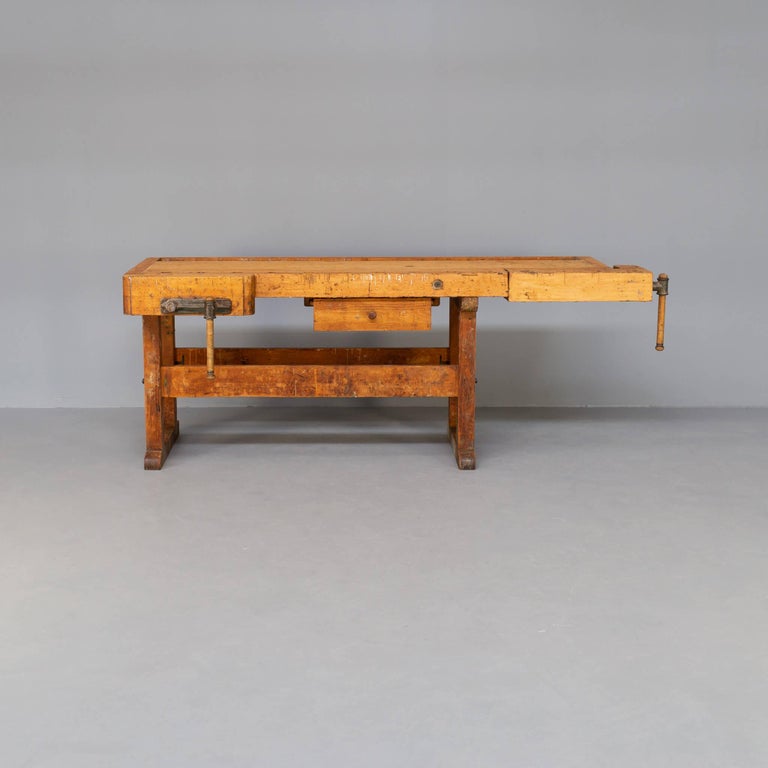 Old German Made Ulmia Large Wooden Workbench For Sale at 1stDibs ...