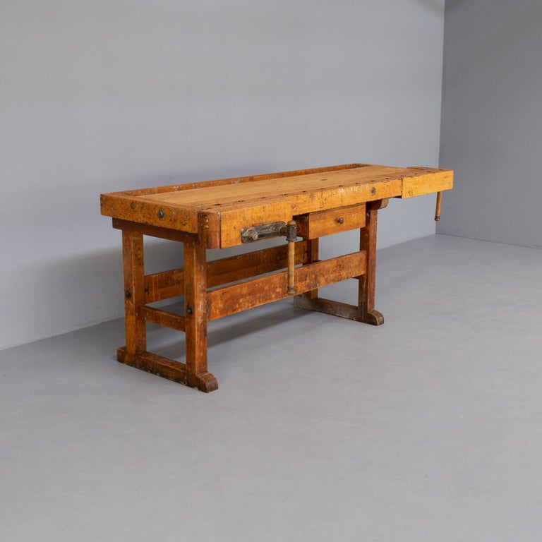 Old German Made Ulmia Large Wooden Workbench For Sale at 1stDibs ...