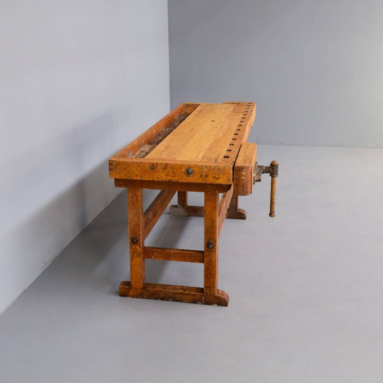 Old German Made Ulmia Large Wooden Workbench For Sale at 1stDibs ...