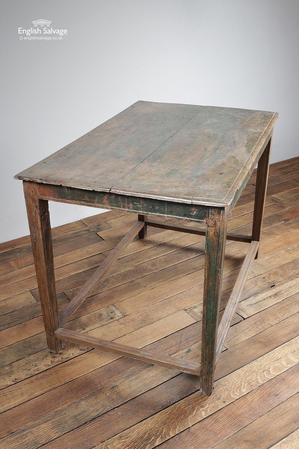 Old Hardwood Planked Table, 20th Century For Sale at 1stDibs