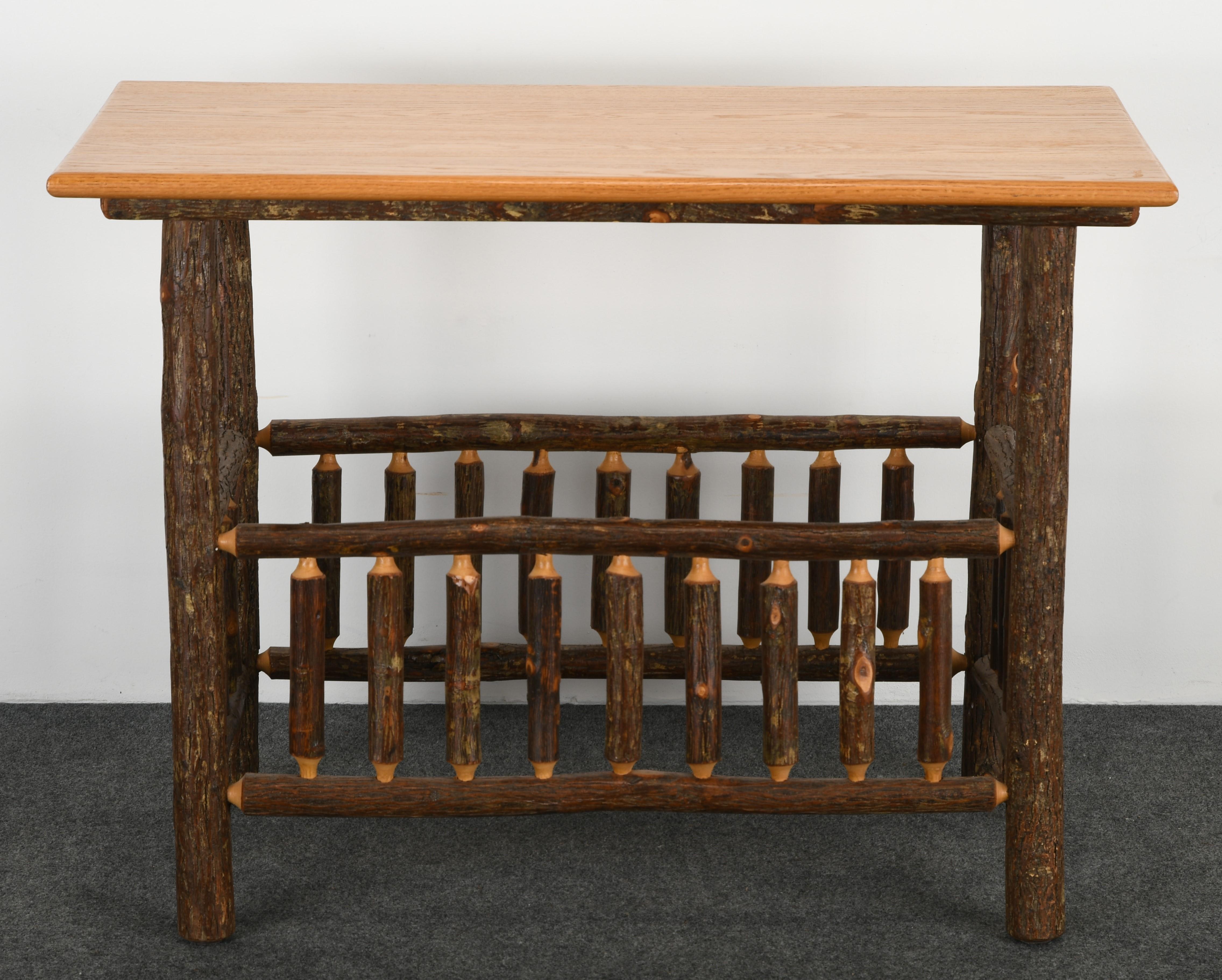 Old Hickory "Big Country" Sofa Table, 20th Century For Sale at 1stDibs