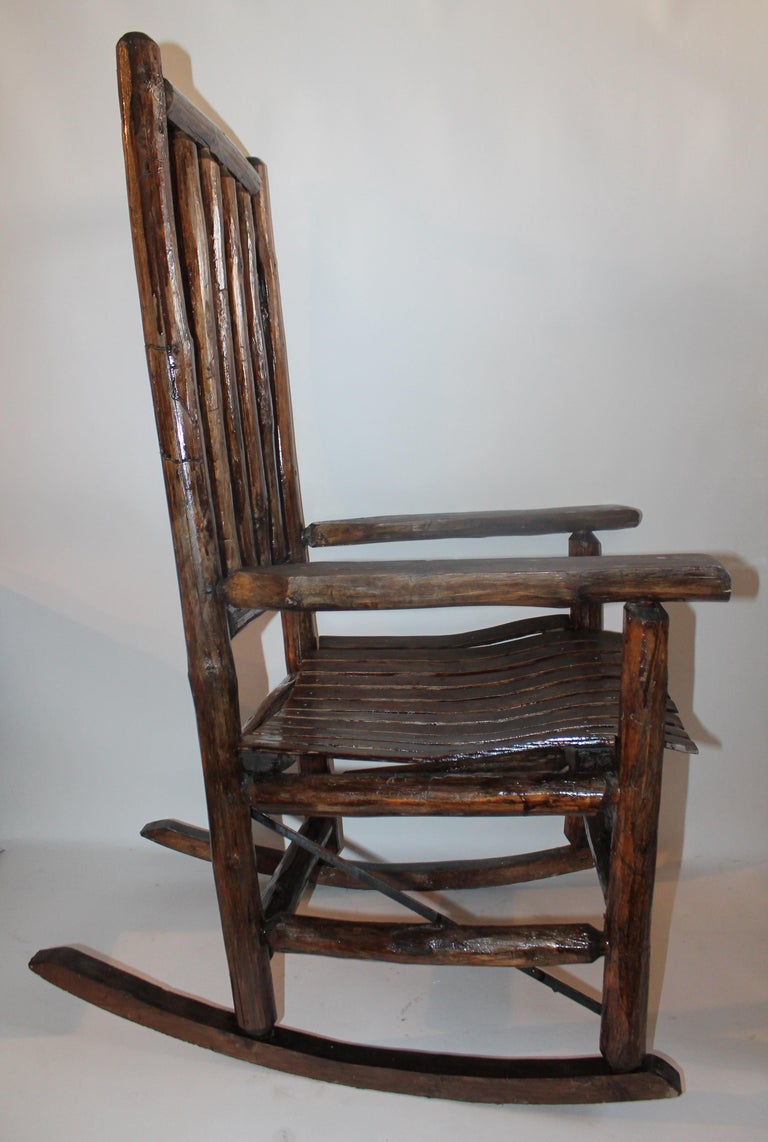 Old Hickory Porch Rocking Chair at 1stDibs