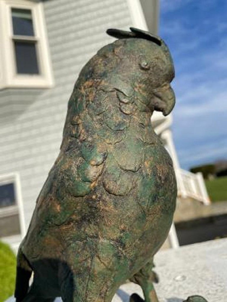 Old Japan Pair Magnificent Bronze Cockatoo Parrots at 1stDibs