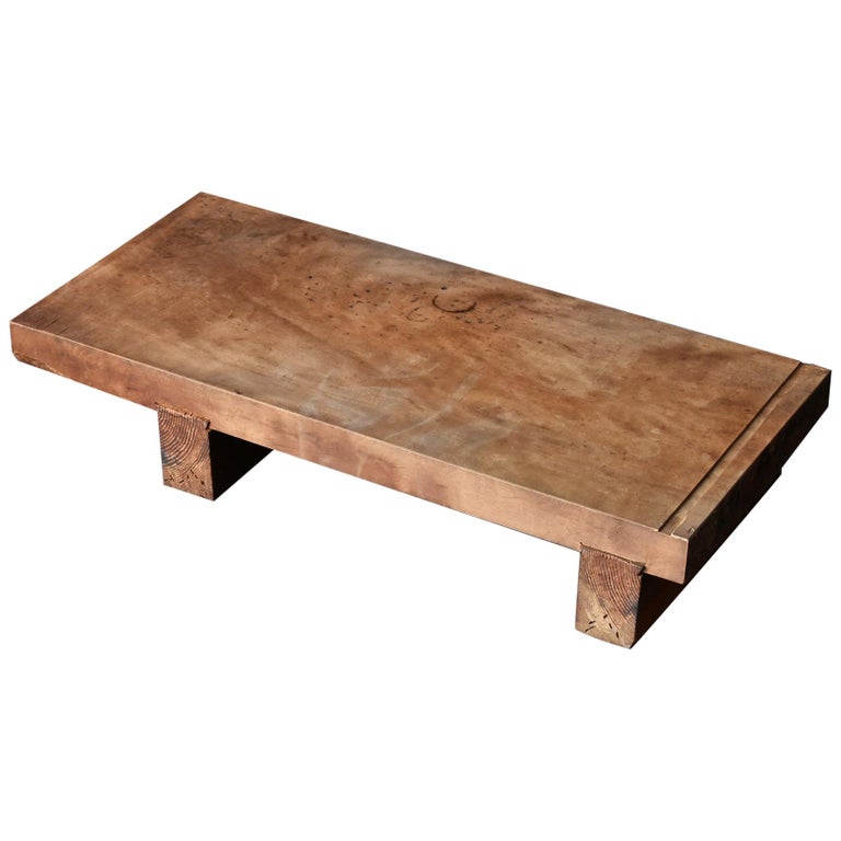 Old Japanese Craftsman's Workbench / Table Top / Coffee Table Board ...