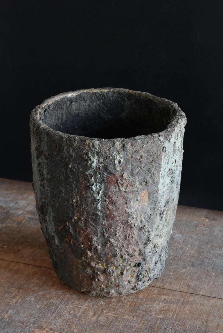Old Japanese Crucible / Vases of Various Colors / Wabi-Sabi Art/ 20th ...