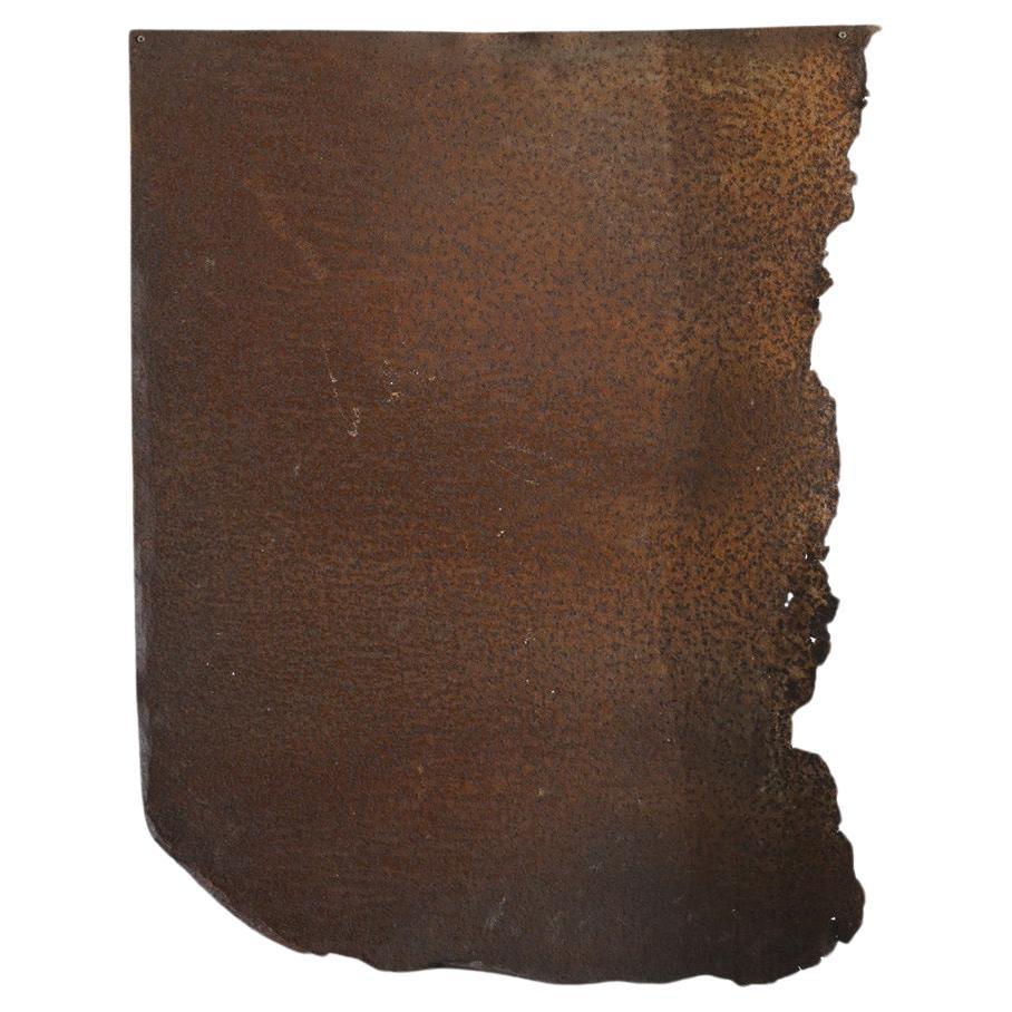 Old Japanese iron plate/Wall hanging object/Wabi-sabi ornament For Sale ...