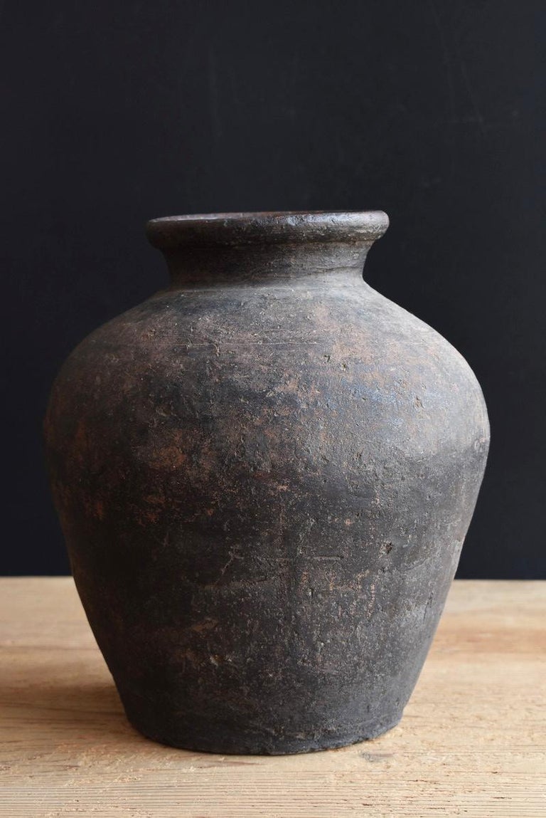 Old Japanese Pottery Around 1500s "Shigaraki" Jar /Antique Vase/ Wabi ...