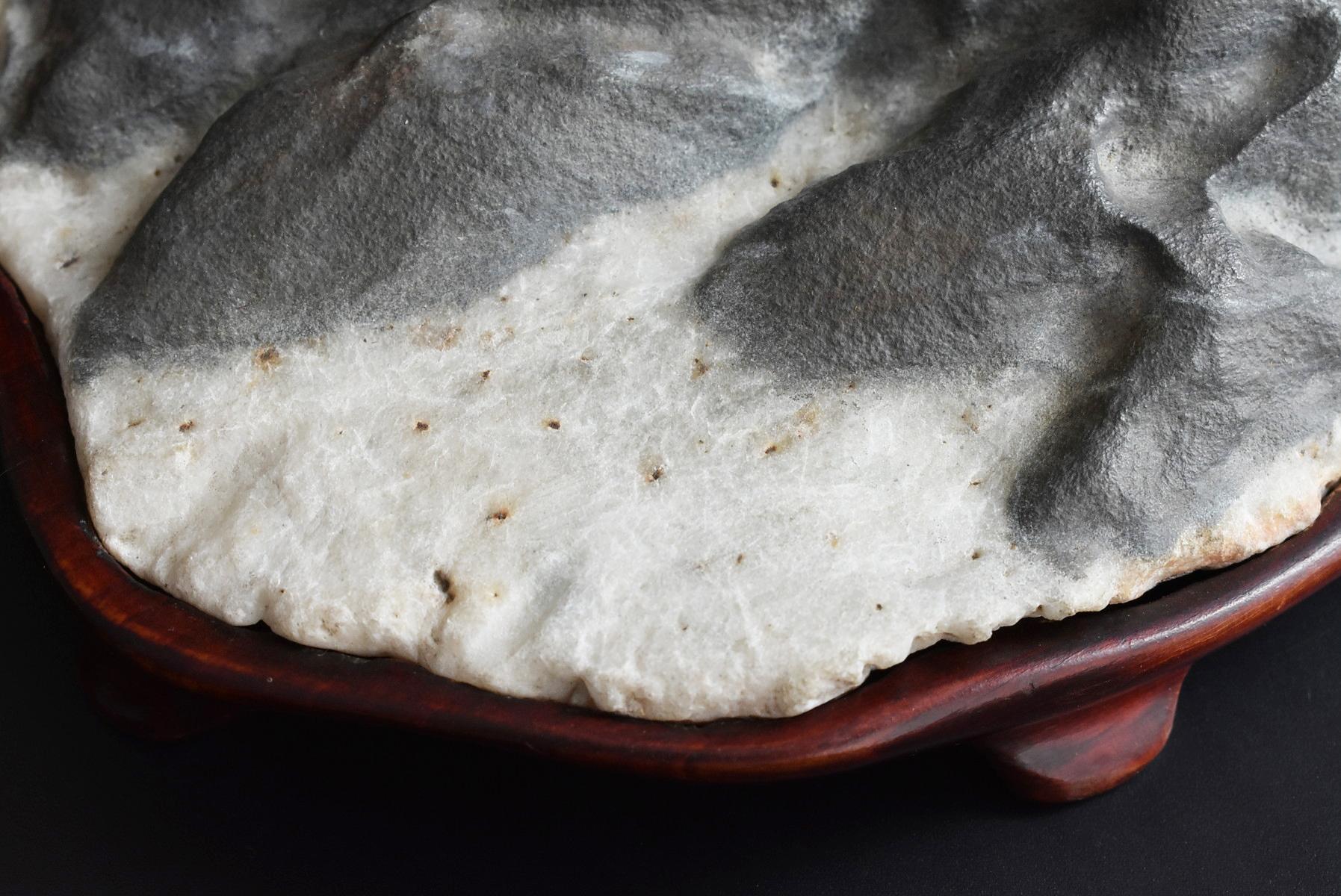 Old Japanese Scholar's Stone / "Makkou-Stone" / Carved Ornamental Stone ...