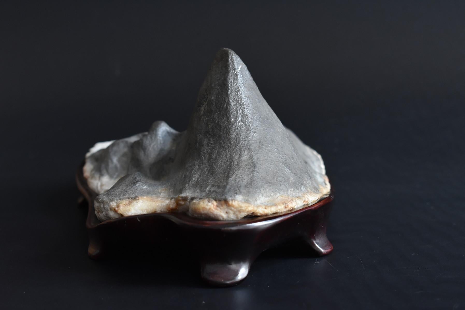 Old Japanese Scholar's Stone / "Makkou-Stone" / Carved Ornamental Stone ...