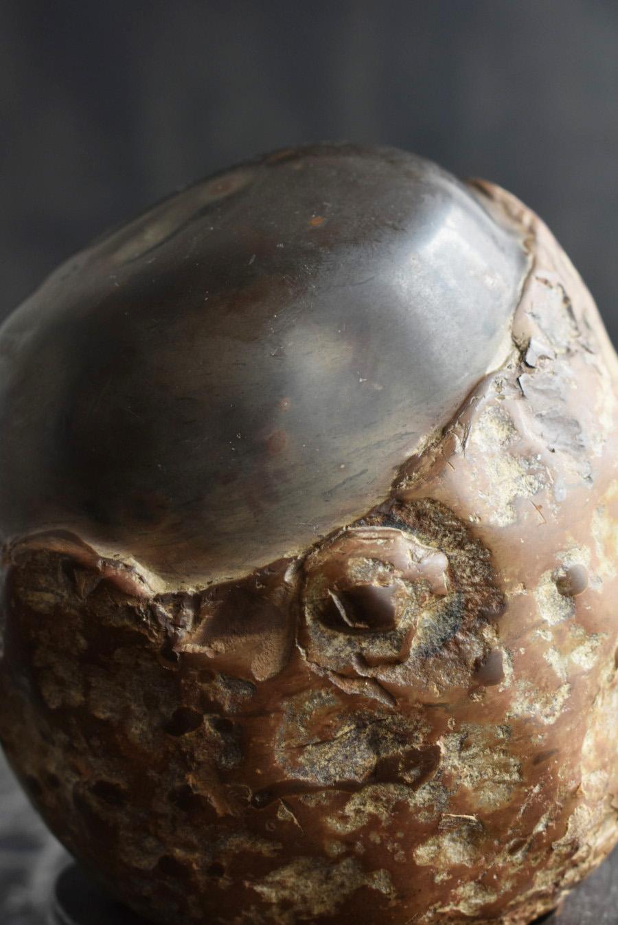 Old Japanese Scholar's Stone/Oval Shaped Beautiful Curved Appreciation ...