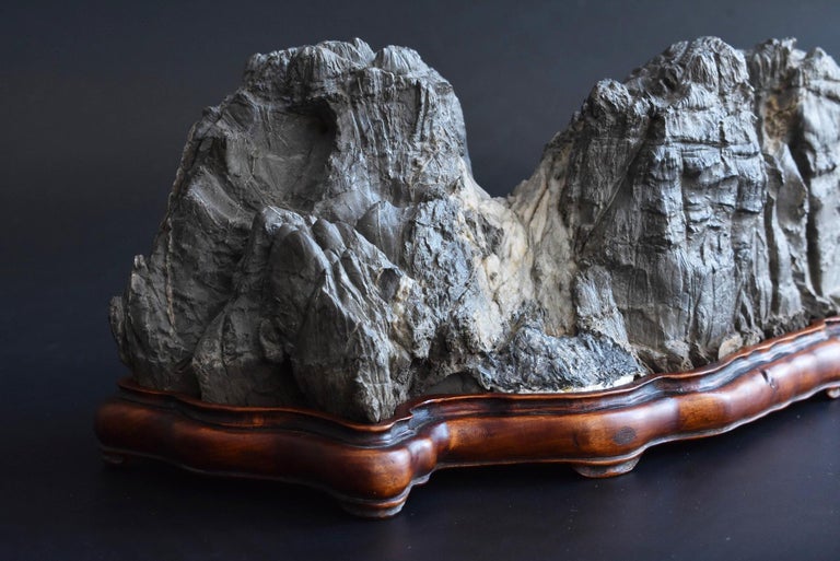 Old Japanese Scholar's Stone / Wonderful Natural Stone / Carved ...