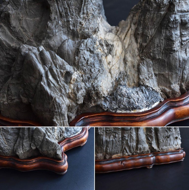 Old Japanese Scholar's Stone / Wonderful Natural Stone / Carved ...