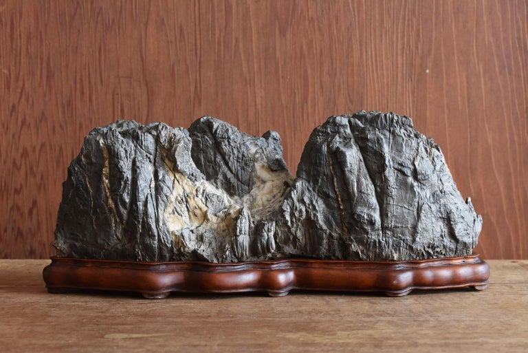 Old Japanese Scholar's Stone / Wonderful Natural Stone / Carved ...