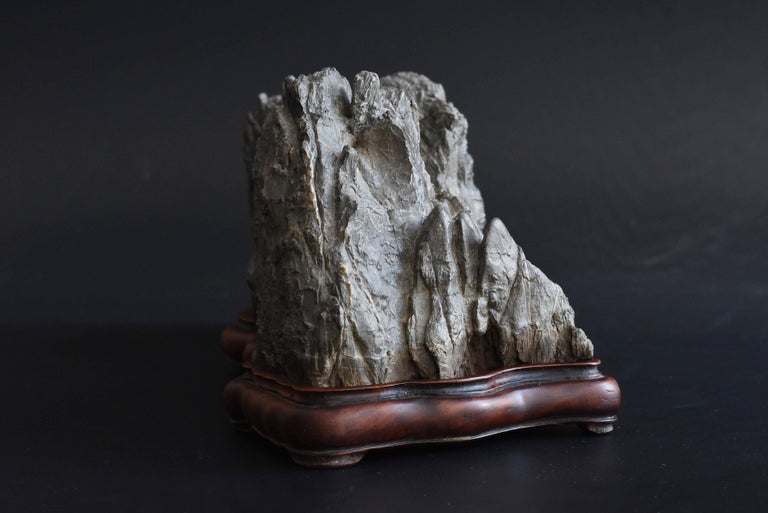 Old Japanese Scholar's Stone / Wonderful Natural Stone / Carved ...