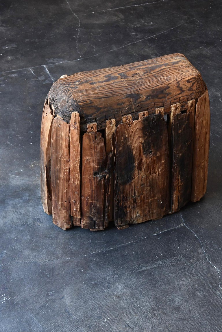 Old Japanese Wooden Chair/Stool/Wooden Mold/Showa Period at 1stDibs