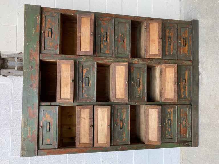 Old large valve cabinet For Sale at 1stDibs