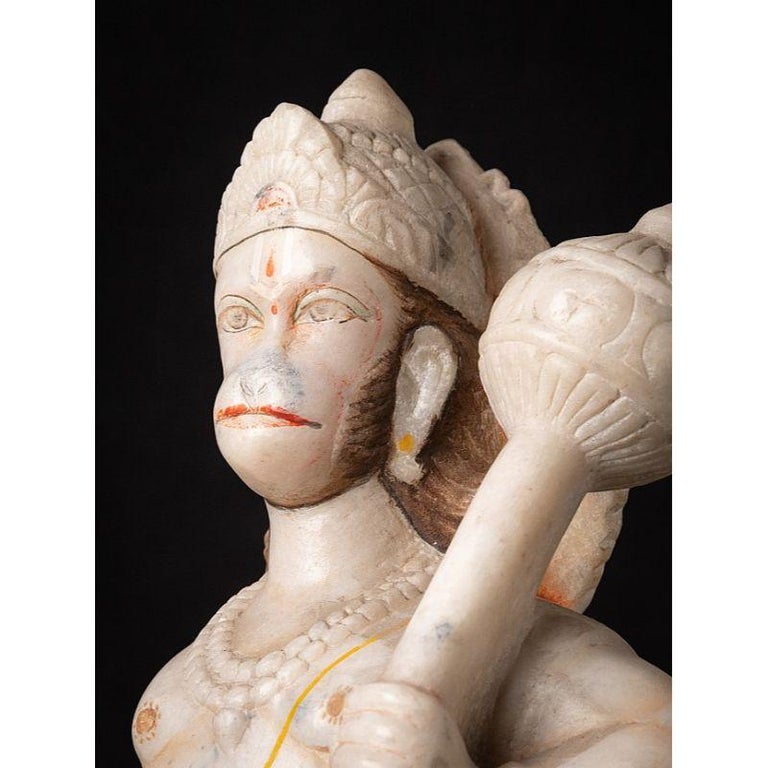 Old Marble Hanuman Statue from India For Sale at 1stDibs