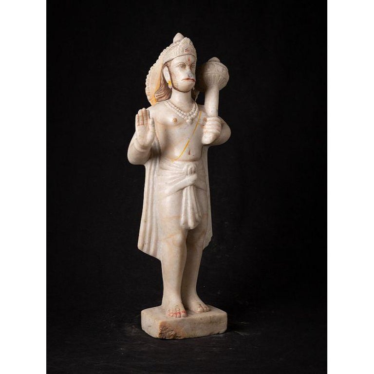 Old Marble Hanuman Statue from India For Sale at 1stDibs