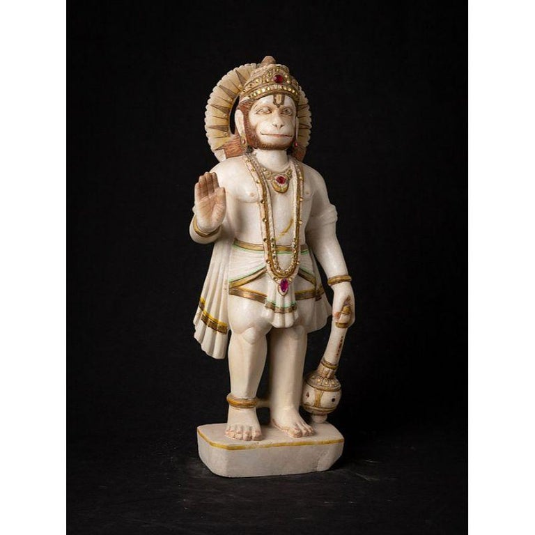 Old Marble Hanuman Statue from India For Sale at 1stDibs