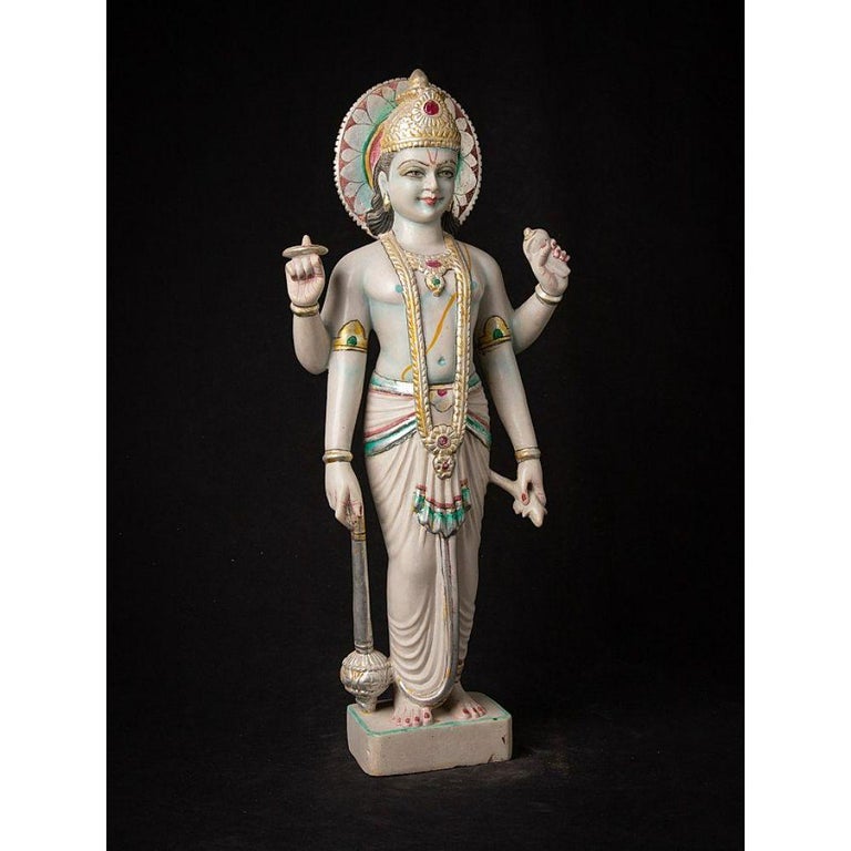 Old Marble Vishnu Statue from India For Sale at 1stDibs