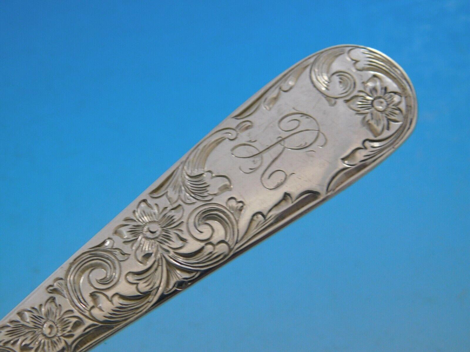 Old Maryland Engraved by Kirk Sterling Silver Flatware Set 142 pcs Mono ...