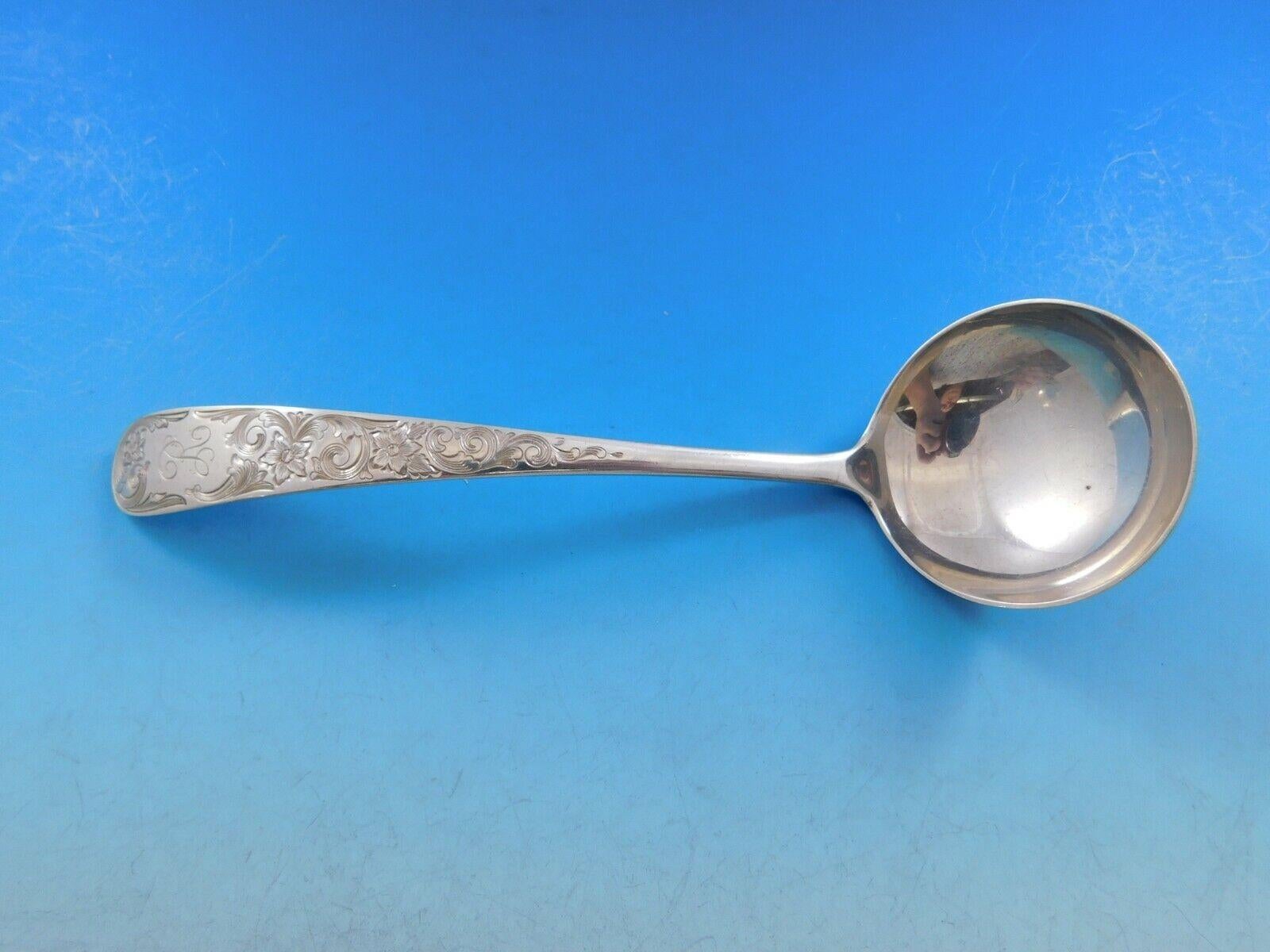 Old Maryland Engraved by Kirk Sterling Silver Flatware Set 142 pcs Mono ...